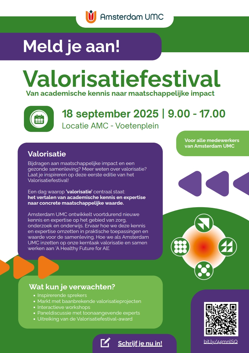 Valorisation Festival – September 18 - Register Now! | Amsterdam UMC